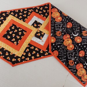 Candy Corn Table Runner-reversible-handmade-one of a Kind - Etsy