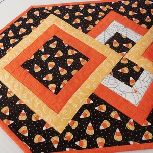 Candy Corn Table Runner-reversible-handmade-one of a Kind - Etsy