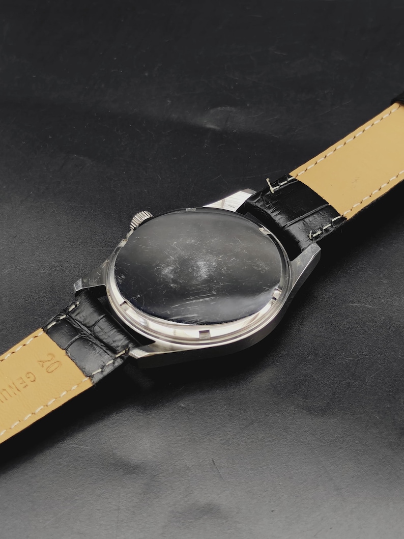 Vintage 1984s Breitling Watch: Restored Swiss Collectible With Handmade ...