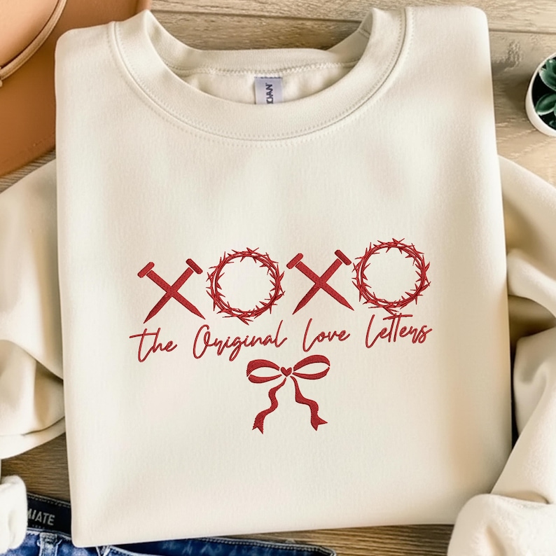 XOXO Crown of Thorns Embroidery Design, Love Letters (digital Download ...