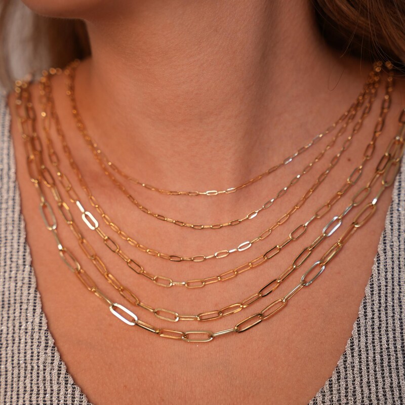 Gold Chain Paper Lip - Etsy UK