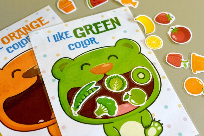 Color Sorting Game Printable | Activity for Toddlers | Preschool Color ...