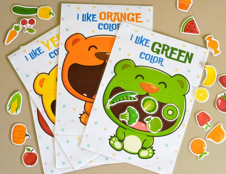 Color Sorting Game Printable | Activity for Toddlers | Preschool Color ...