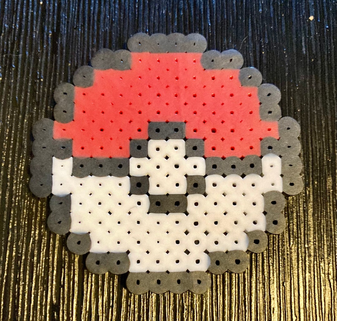 Poke Ball Perler Bead Digital Pattern square - Etsy