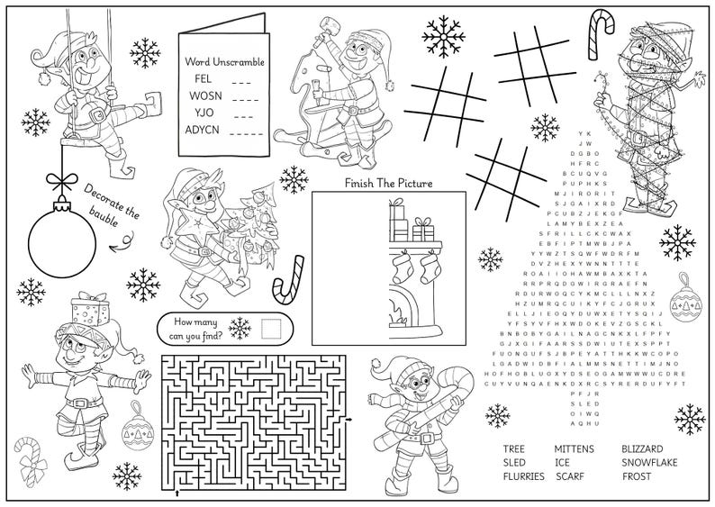 Paquete de actividades para niños (incluye 4 descargas en PDF, tamaño ...