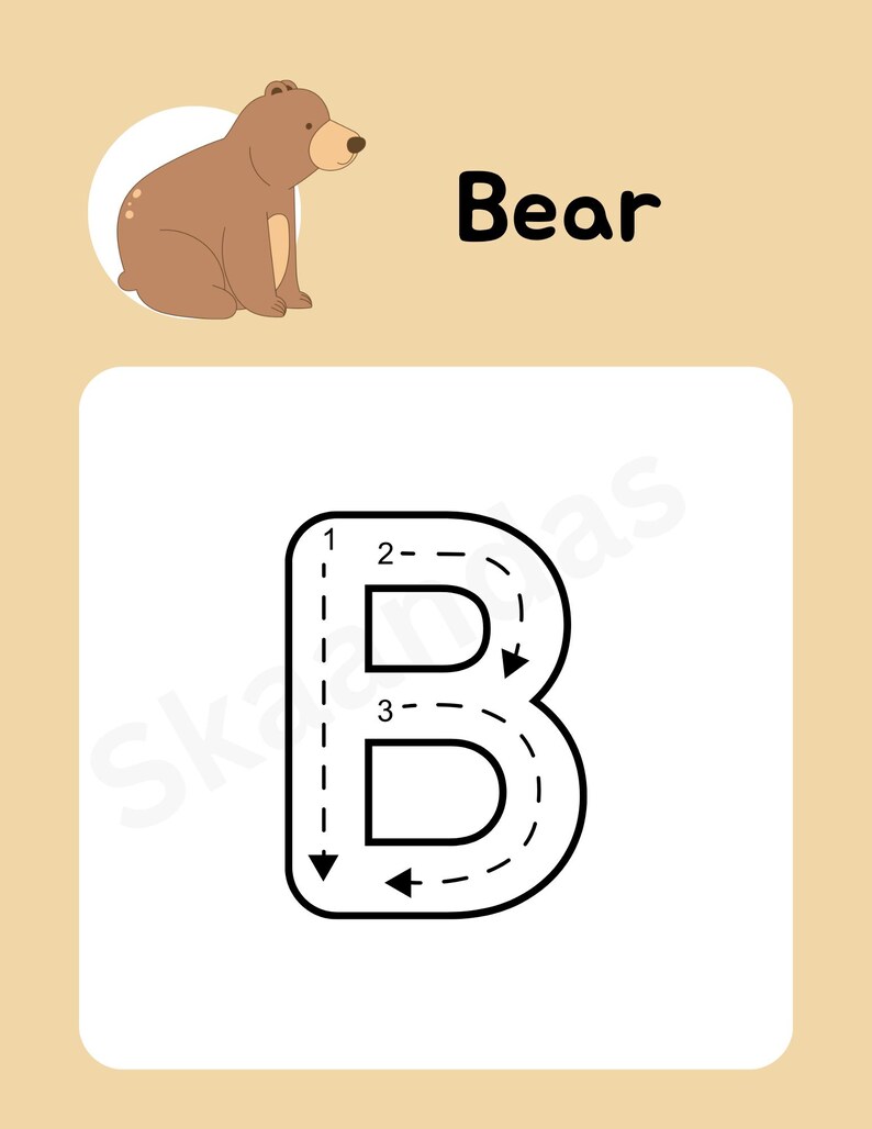 Alphabet Tracing Worksheet | A-Z Animal Learning Activity (PDF Download ...