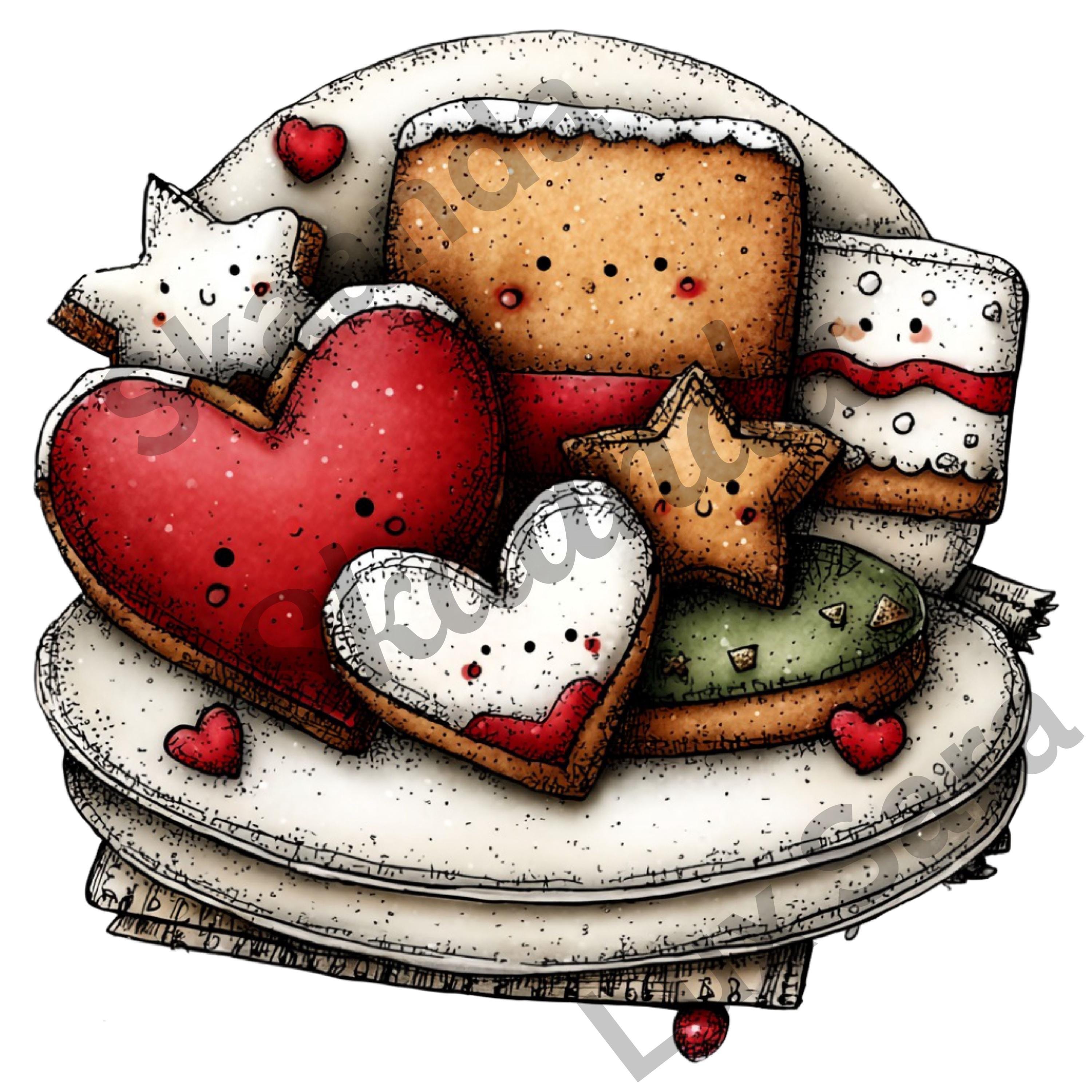 Whimsical Christmas Clipart High Resolution PNG Clipart - Etsy
