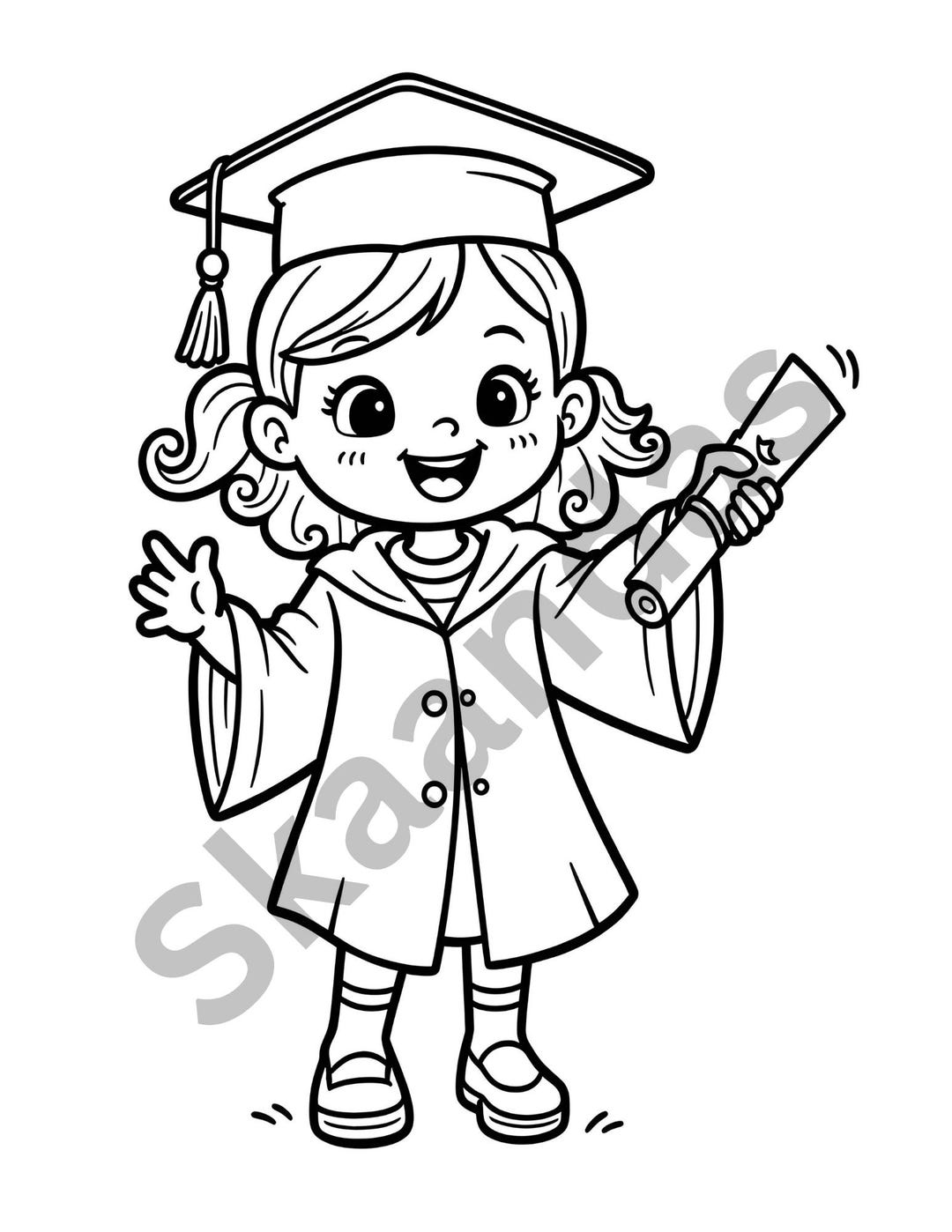 Kids Graduation Coloring Pages - 40 Printable Activity Sheets (PDF ...