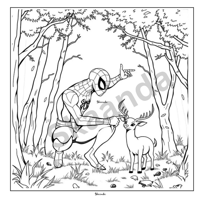 Ultimate Spider-man Coloring Book: Instant Download With 70 Fun Designs ...