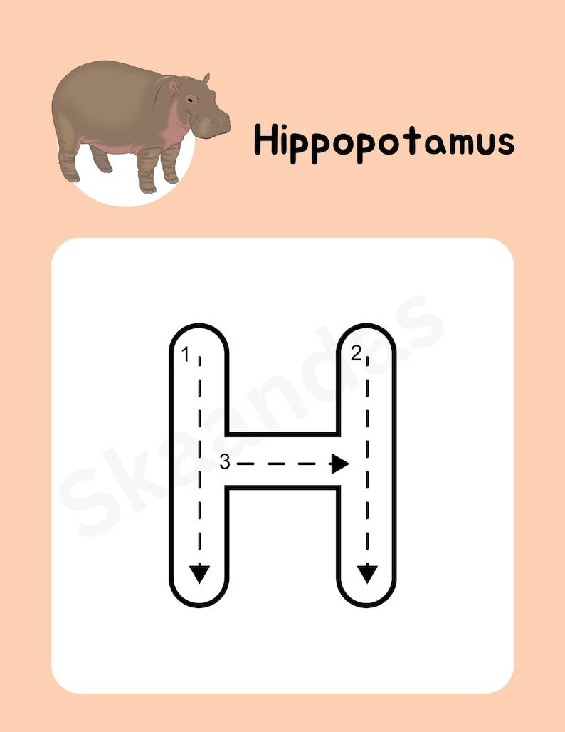 Alphabet Tracing Worksheet | A-Z Animal Learning Activity (PDF Download ...