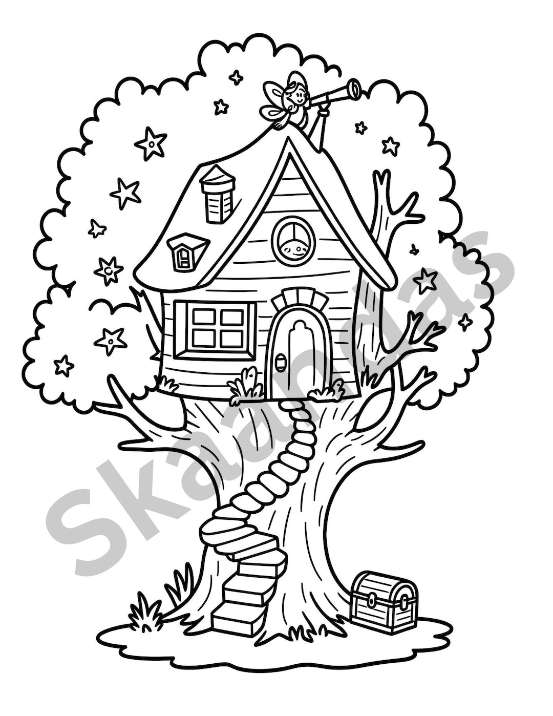 Houses Coloring Pages | Treehouse, Boat, Hut (PDF Download 50+ Pages ...