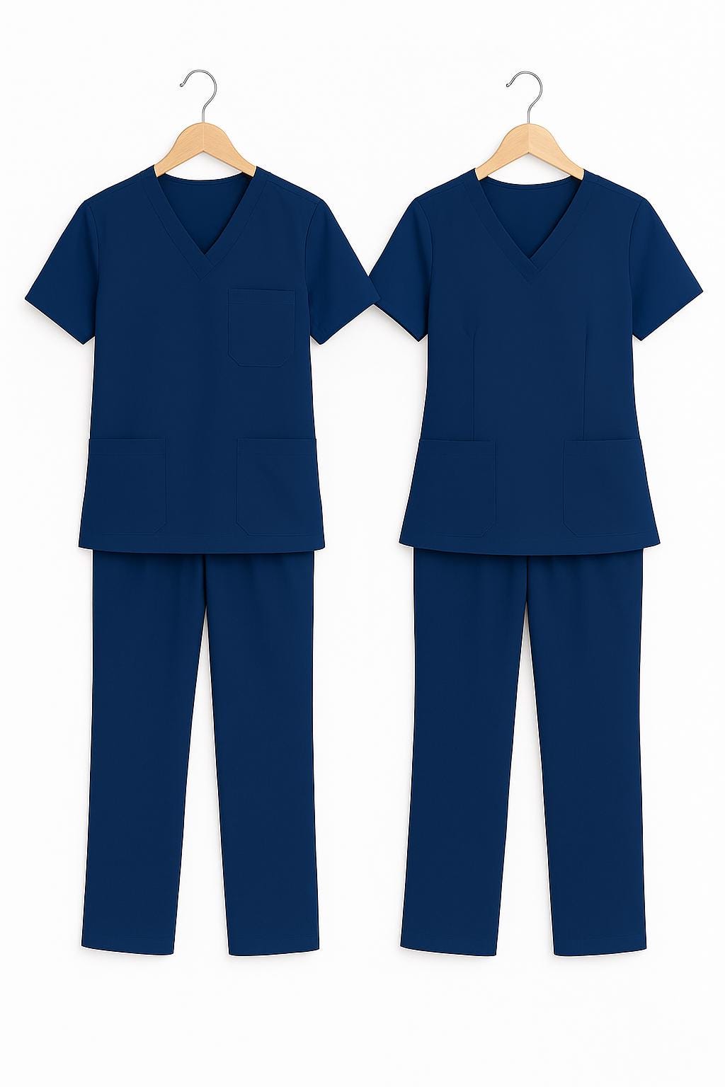 Unisex V-neck Scrub Set, Poly-cotton Blend Medical Uniform, Mauve/dusty ...