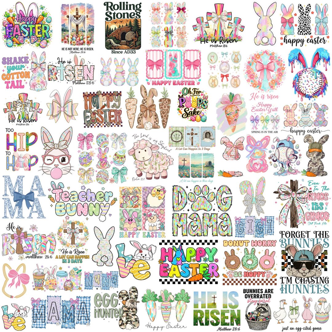 60+ Easter Mega Bundle Png, Easter Png Bundle, Christian Easter Png ...