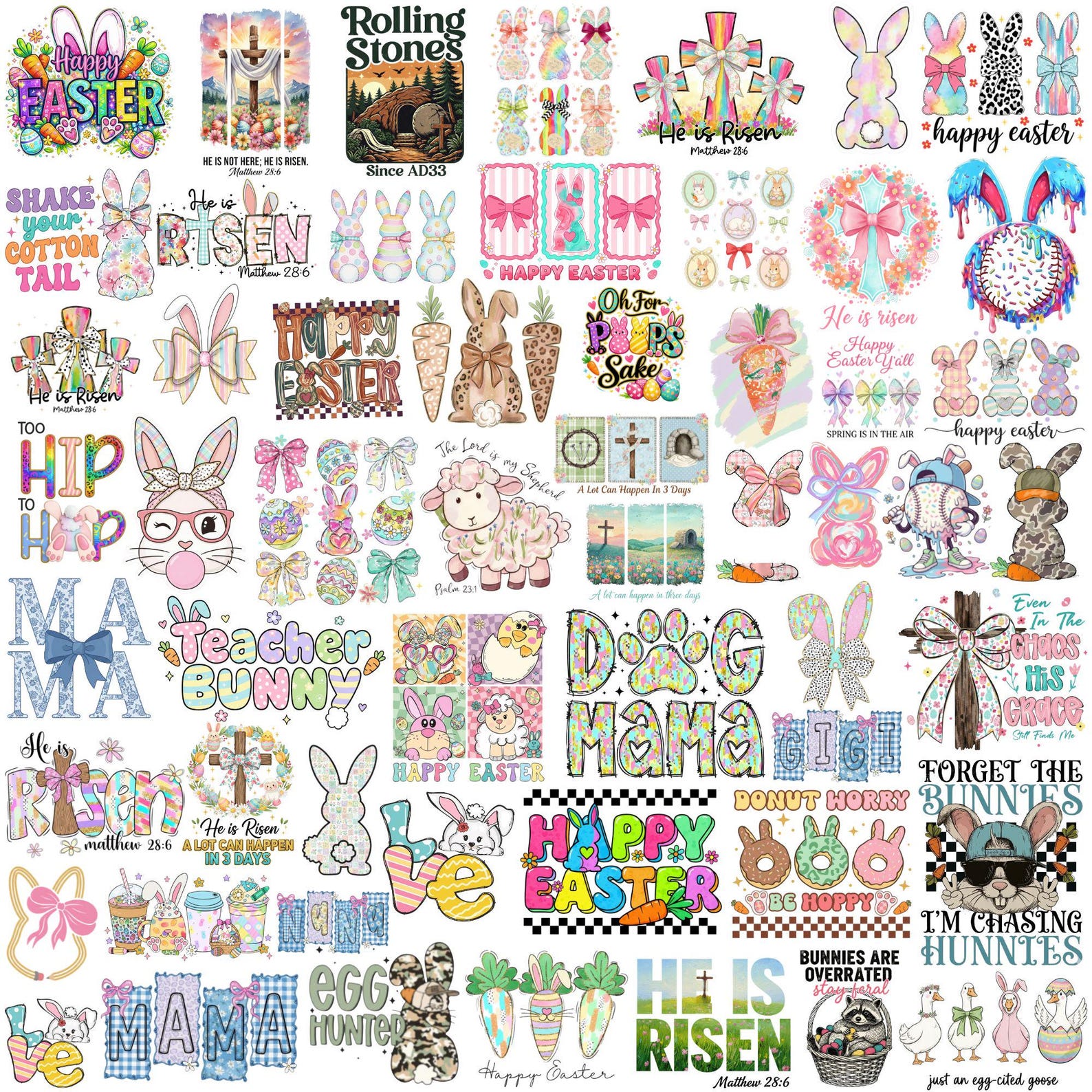 60+ Easter Mega Bundle Png, Easter Png Bundle, Christian Easter Png ...