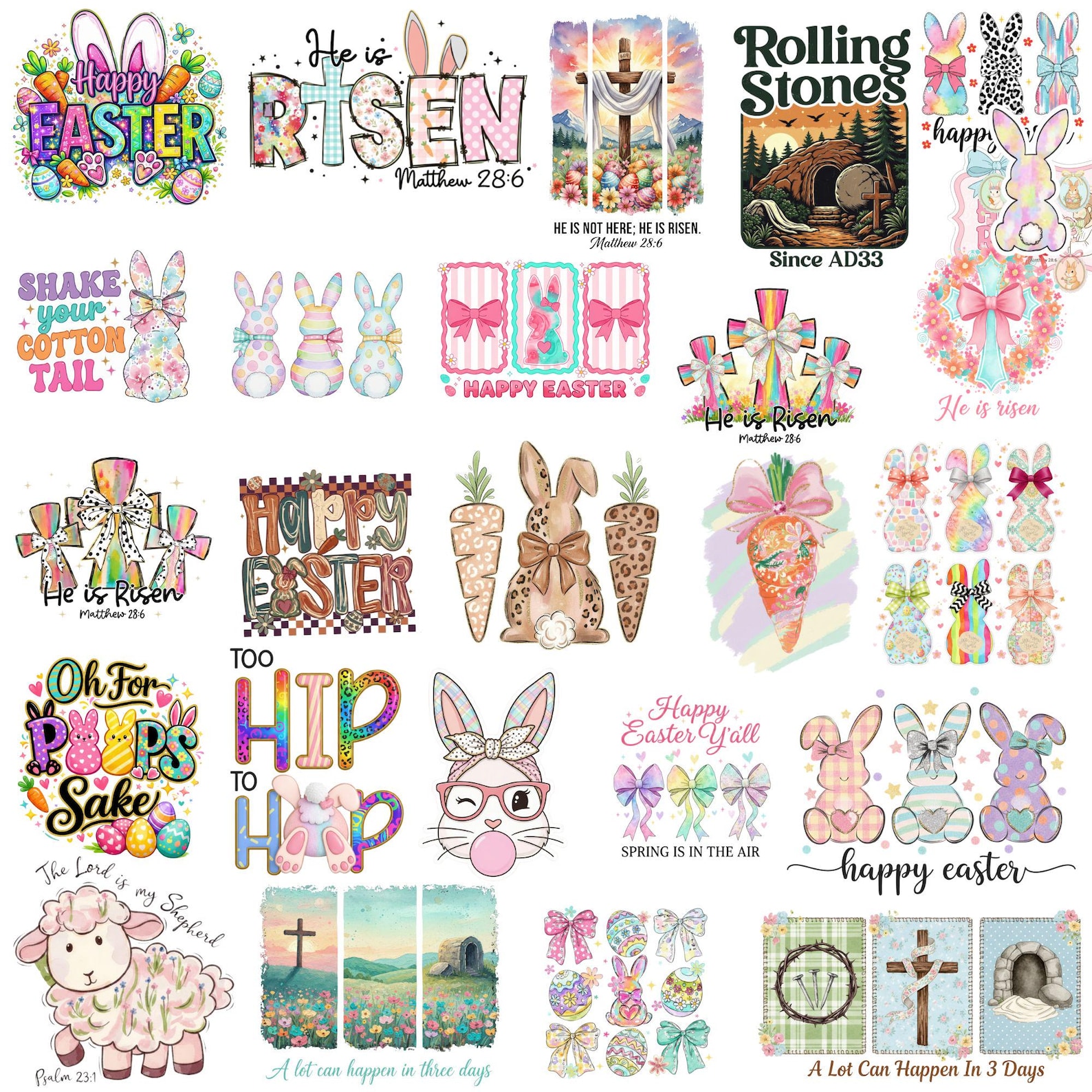 60+ Easter Mega Bundle Png, Easter Png Bundle, Christian Easter Png ...