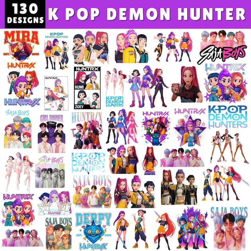 Huntrix Kpop Names of the Girl Group - Etsy New Zealand