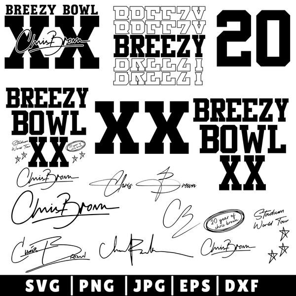 Chris Brown Signature Svg - Etsy