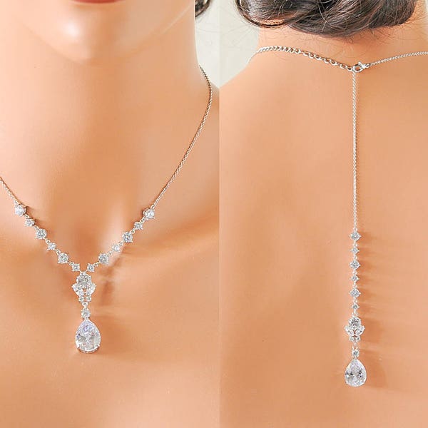 Back Drop Necklace - Etsy