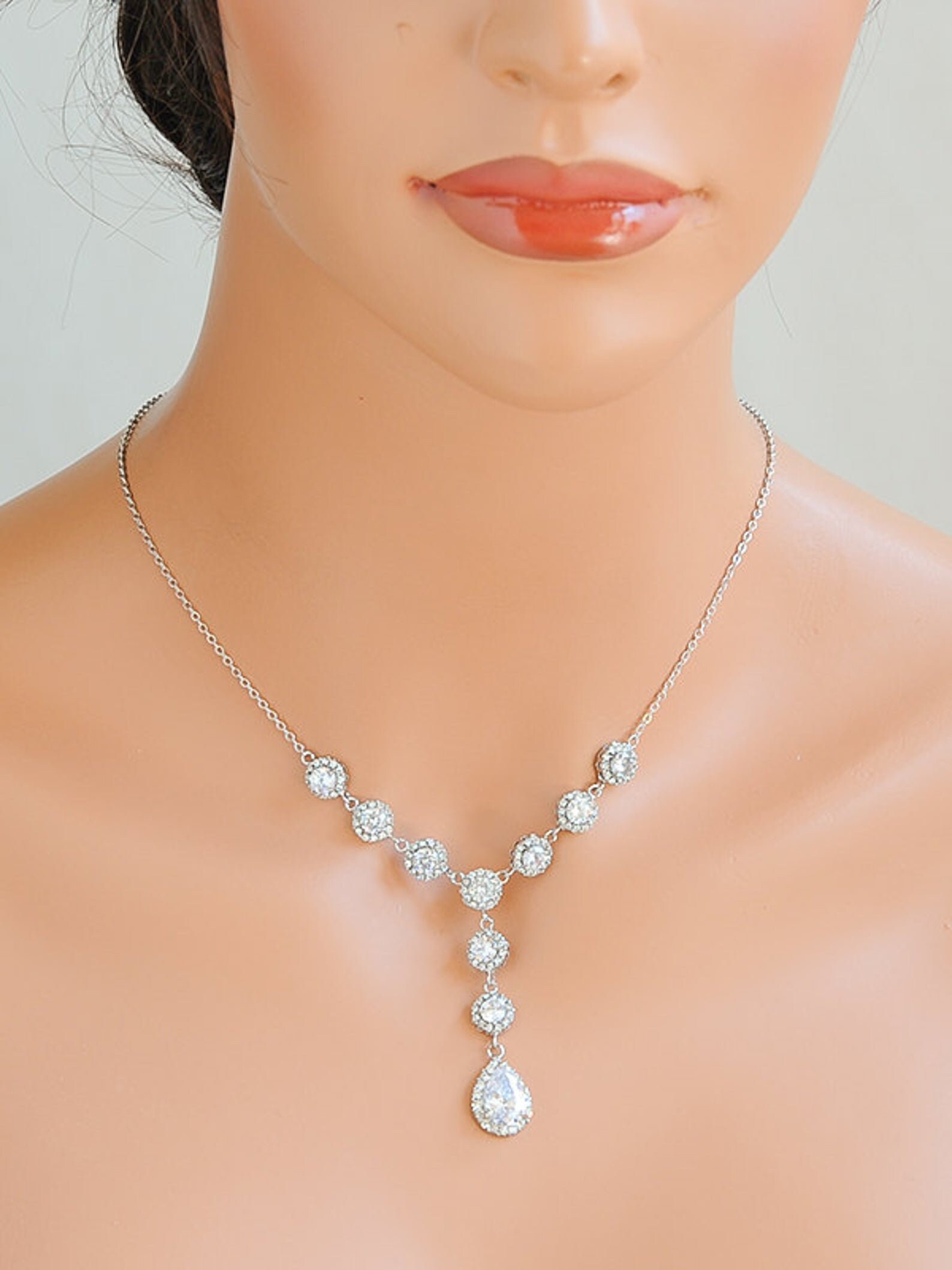 Back Drop Bridal Necklace Back Necklace Backdrop Wedding - Etsy