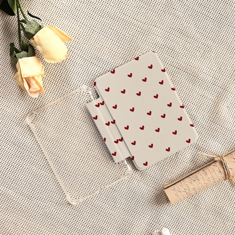 Minimalist Red Heart Kindle Protective Case for Kindle 11th 2024 ...