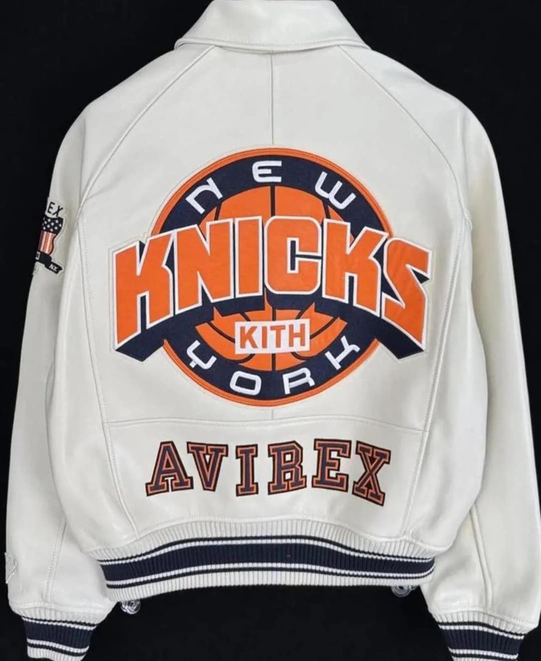 Men’s White Avirex Leather Jacket Handmade Genuine Cowhide Avirex Biker ...