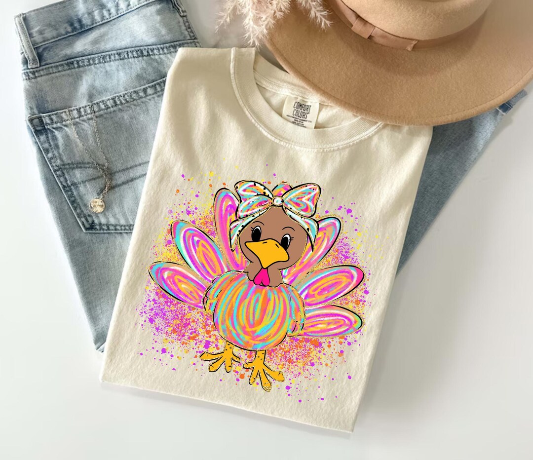 Colorful Turkey PNG | Thanksgiving Clipart | Rainbow Splatter Turkey ...