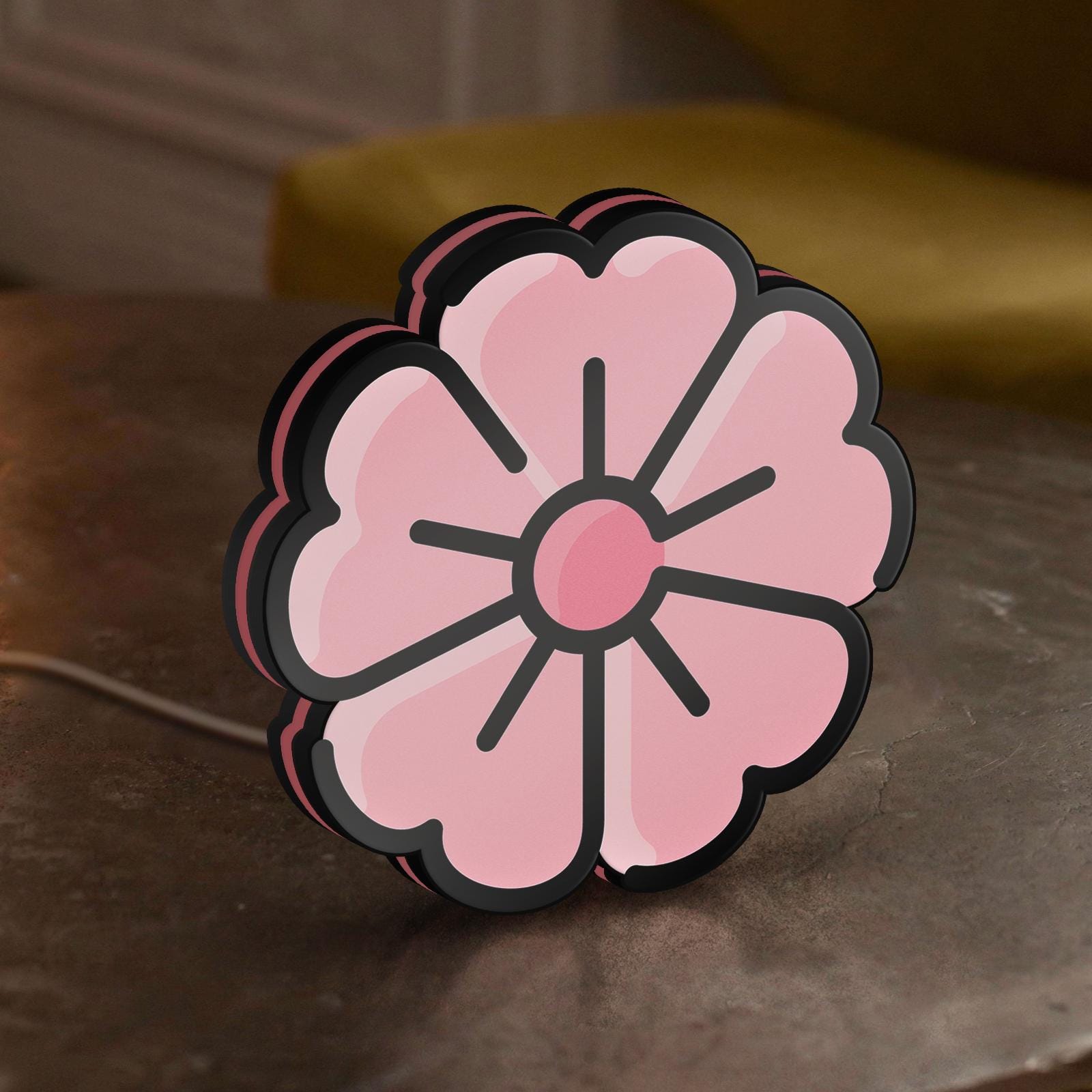 Sakura LED Lightbox - Nature Botanical Flower Blossom Decor, Custom Led ...
