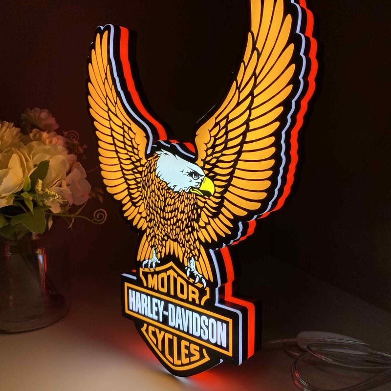 Light Box Motorcycle - Etsy