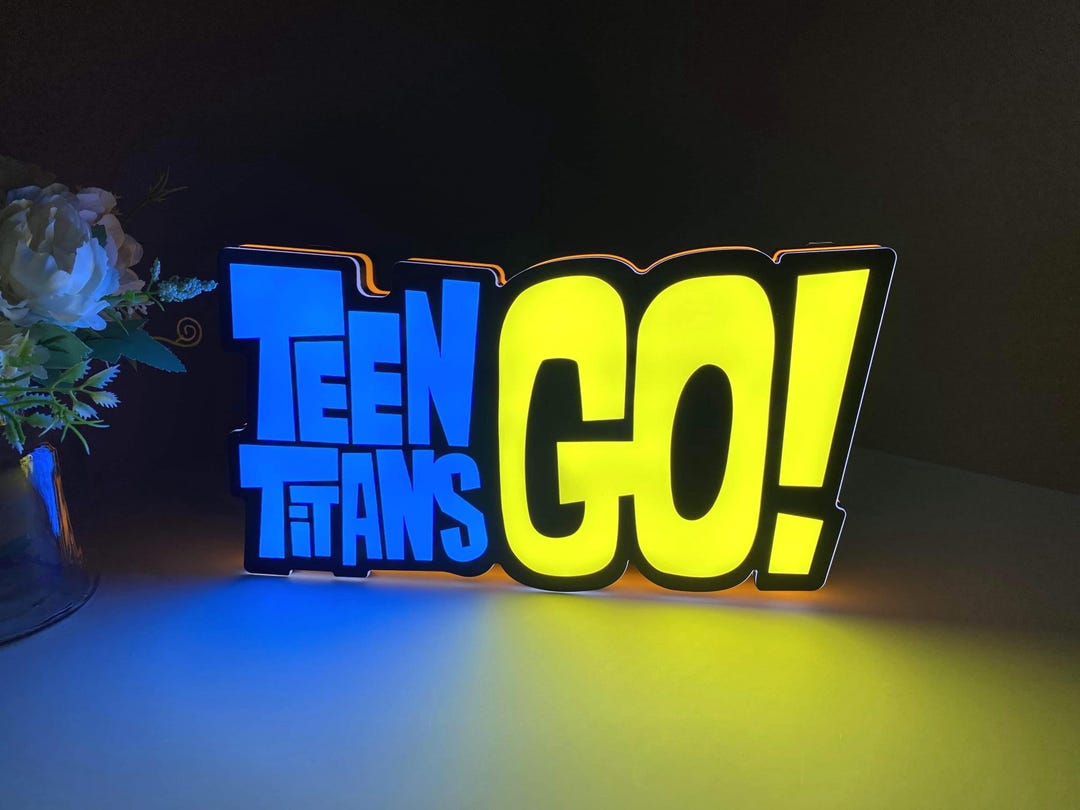 Teen Titans Go LED Light Box, Cartoon Fan Gift, Kids Room Night Light ...