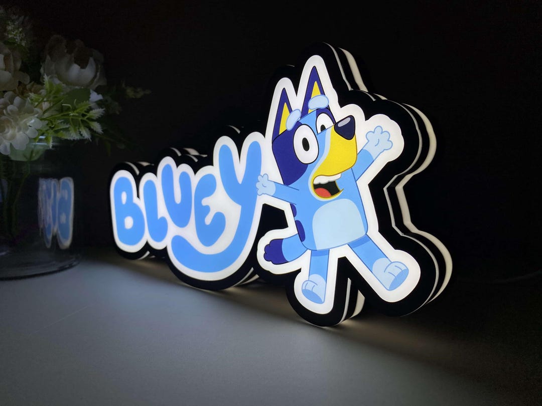 Bluey Cartoon Character LED Lamp, Creative and Fun Gift for Kids ...