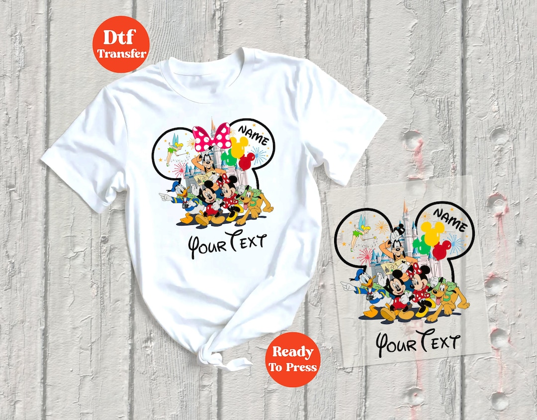 Custom Disney Family Shirt Transfer | 2026 Disney DTF Print | Ready to ...