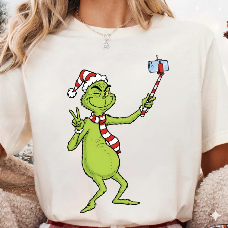 Grinch Christmas PNG Clipart Bundle, Funny Holiday Designs (digital ...