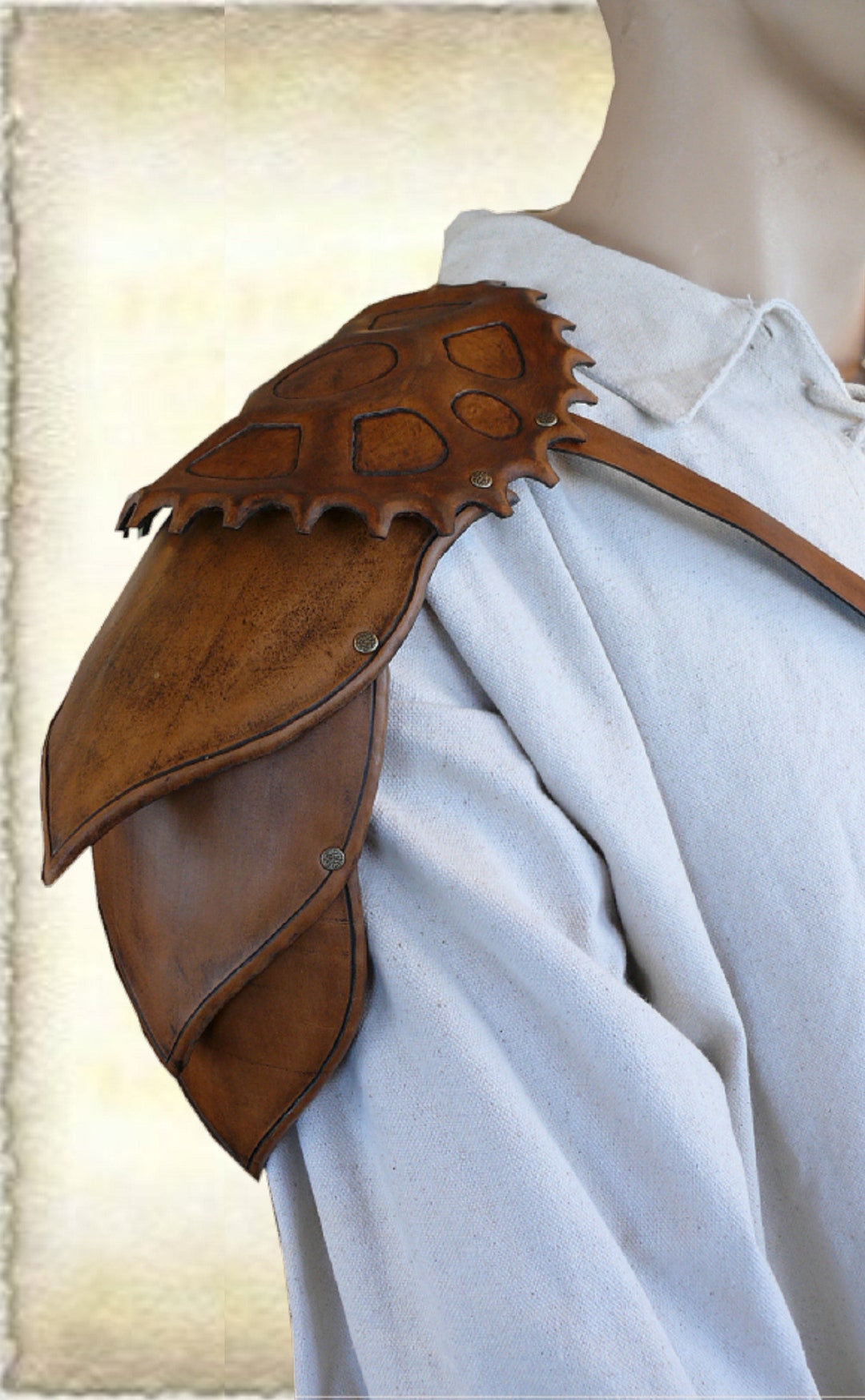 Shoulder Guard, Pauldron, Spaulder. Made to Order. - Etsy