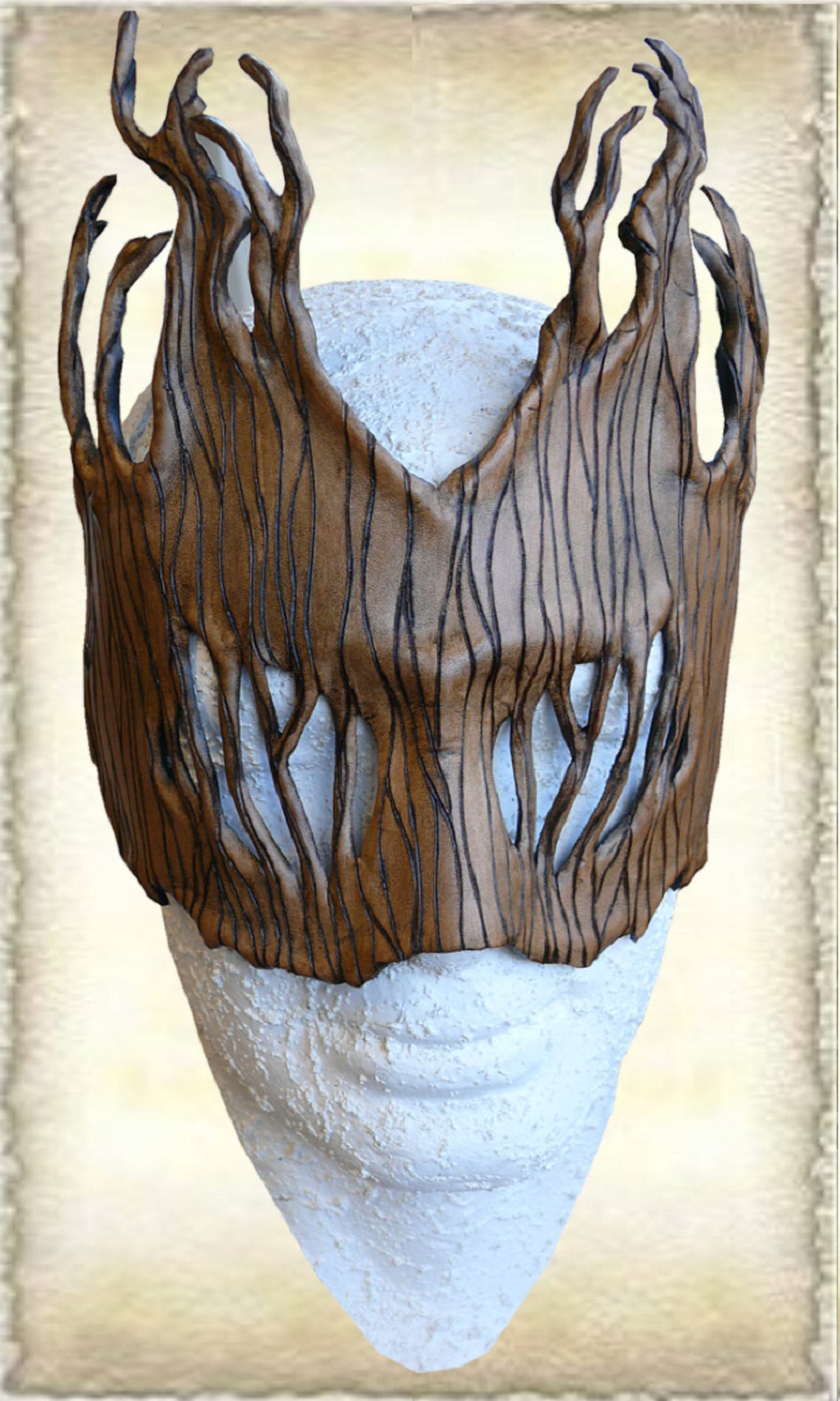 Handcrafted Leather Mask custom made | Etsy