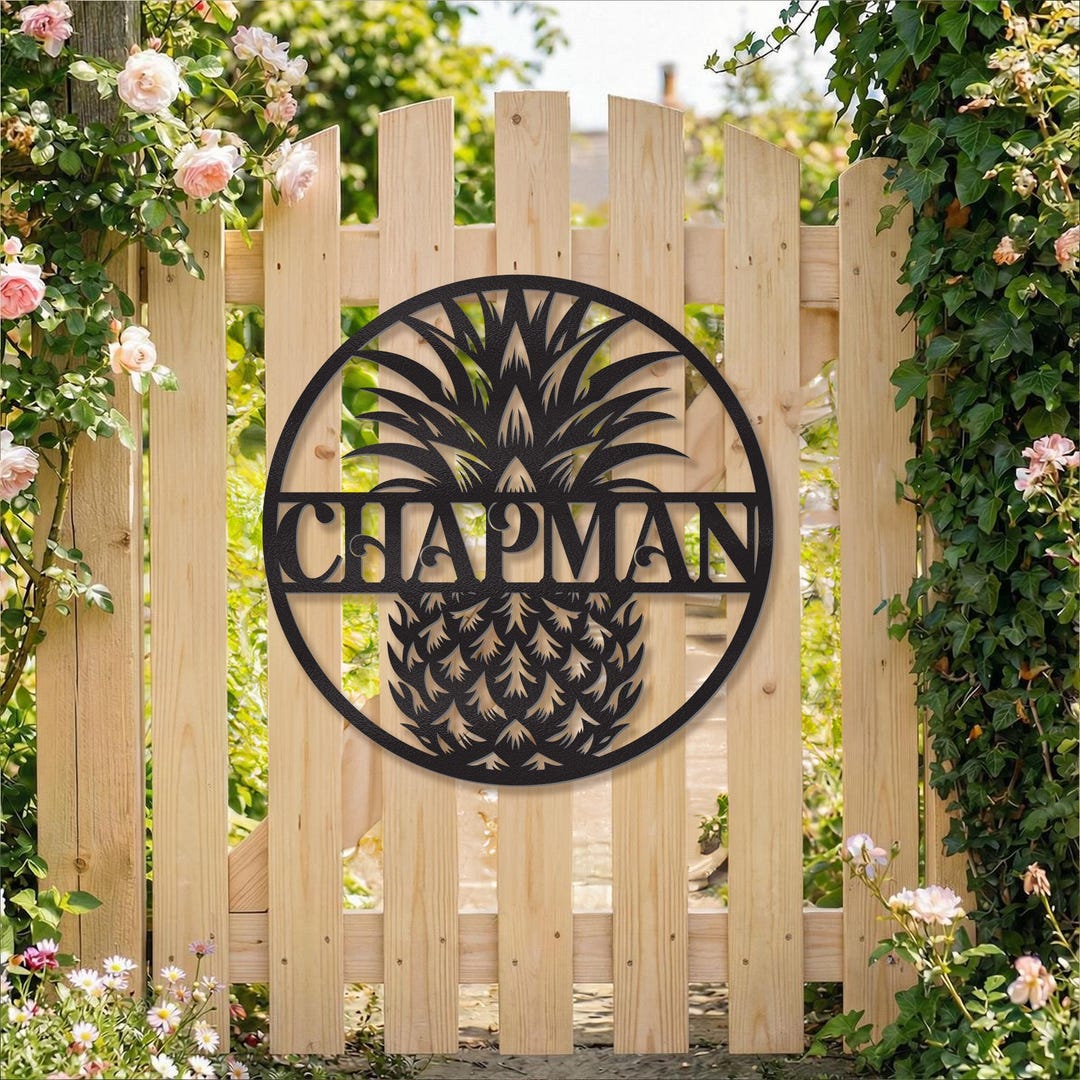 Pineapple Welcome Metal Sign for Front Door or Home Wall Decoration - Etsy