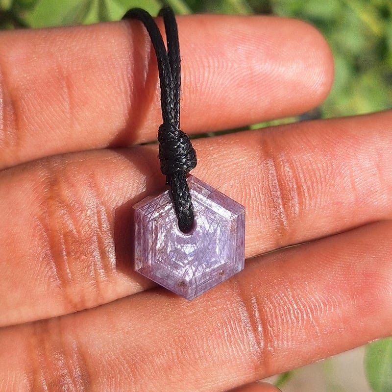 Step Cut Cord Necklace - Etsy