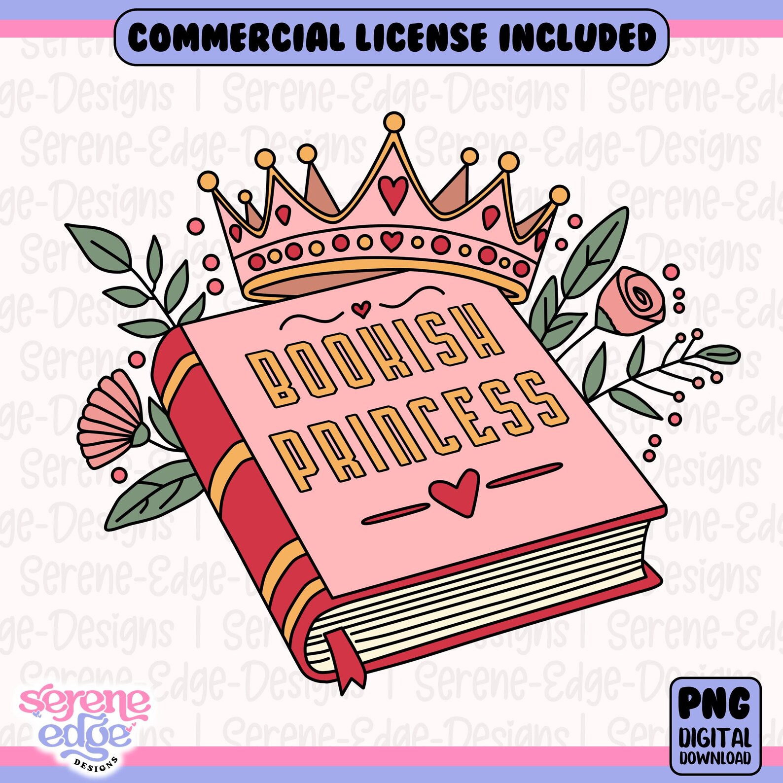 Bookish Princess Romantasy Sticker PNG | Crown Smutty Girlie PNG Design ...