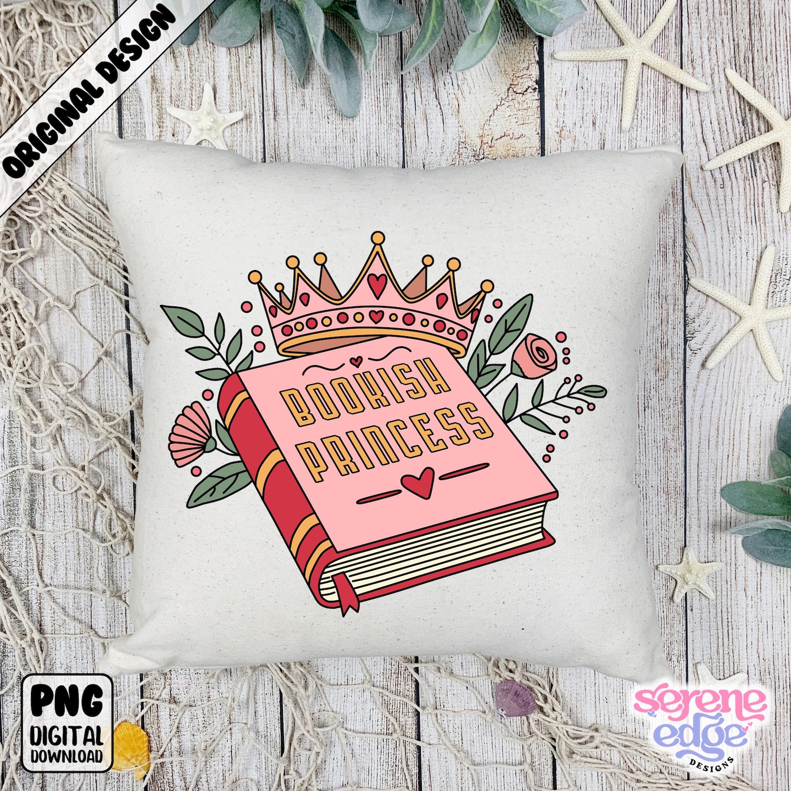 Bookish Princess Romantasy Sticker PNG | Crown Smutty Girlie PNG Design ...