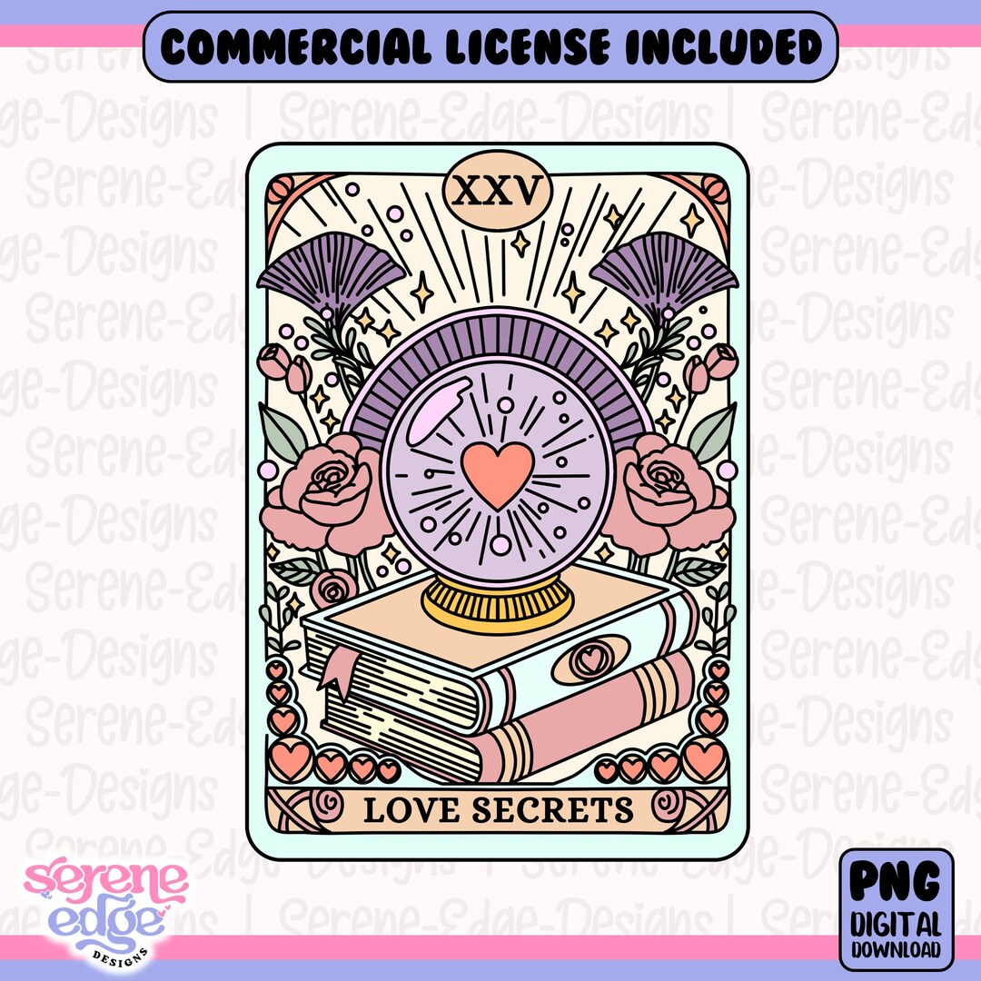 Love Secrets Romantasy Book PNG: Tarot Card Reading Smutty Girlie ...