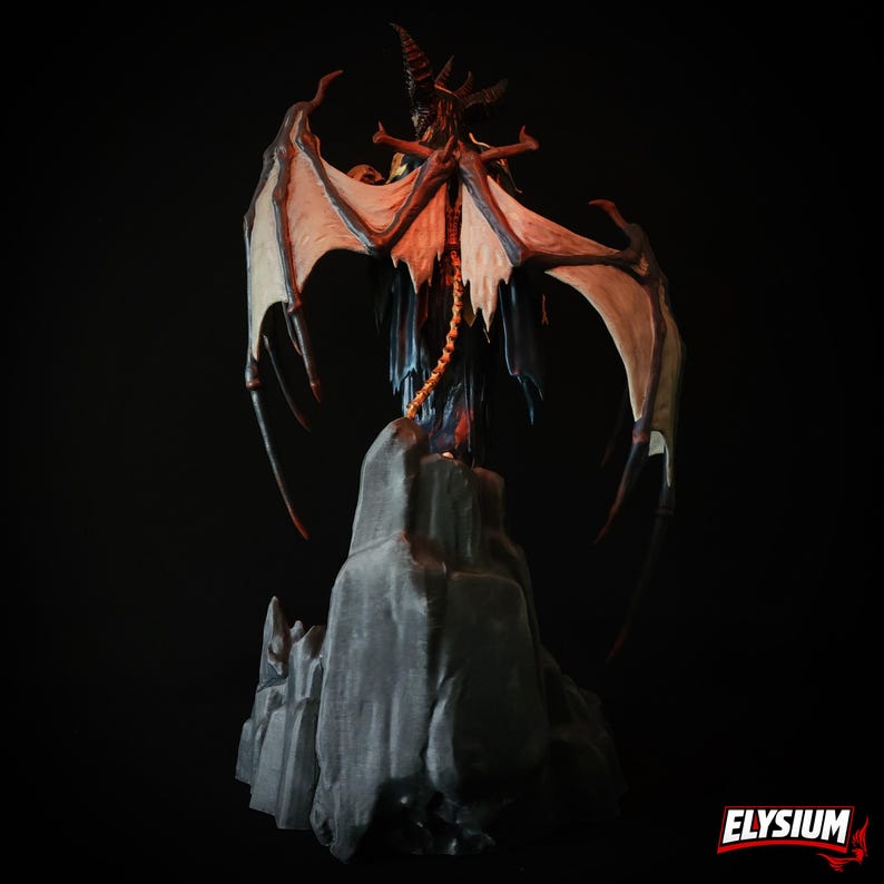 Lilith Statue, Demon Queen Figure, Hand Painted Resin Collectible, Dark ...