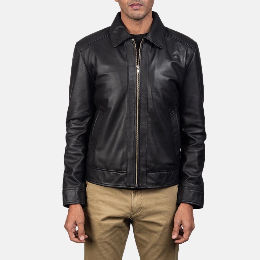 Inferno Black Leather Jacket - Etsy