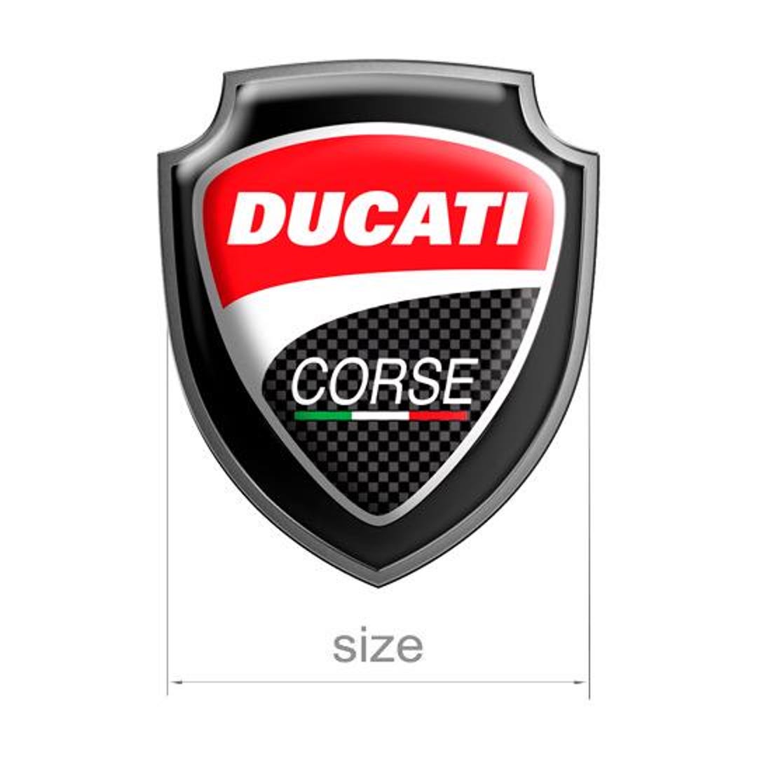 Ducati Epoxy Emblem, Silicone Shield Badge, Auto Tuning Accessory - Etsy