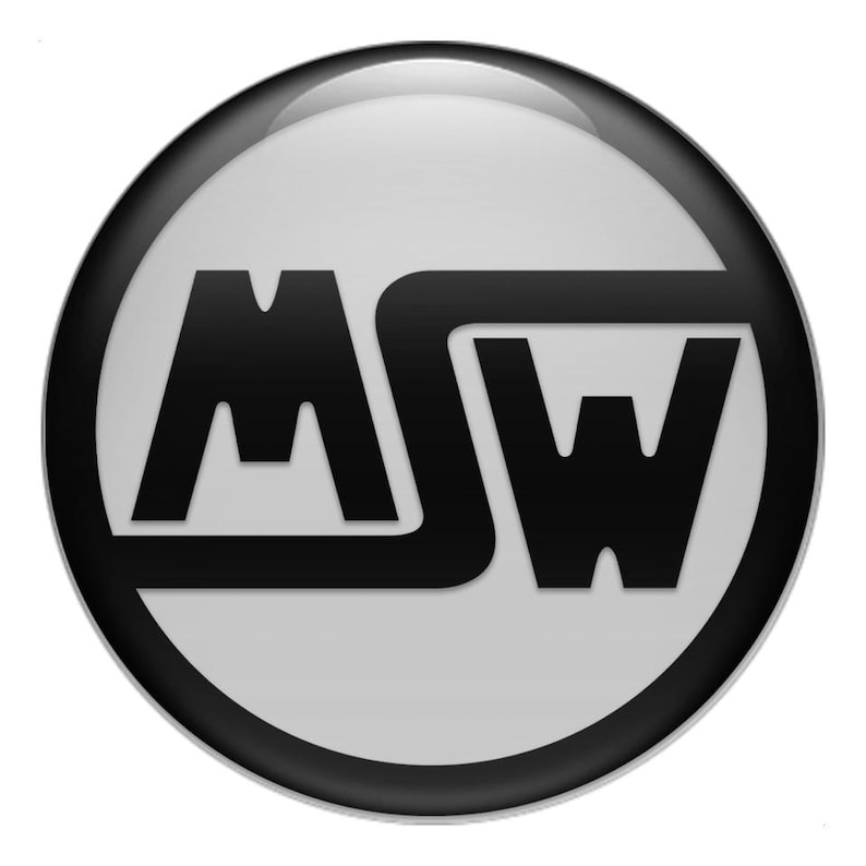 All Sizes X 1p. Round Epoxy Emblem Logo MSW Wheels , Self Adhesive ...