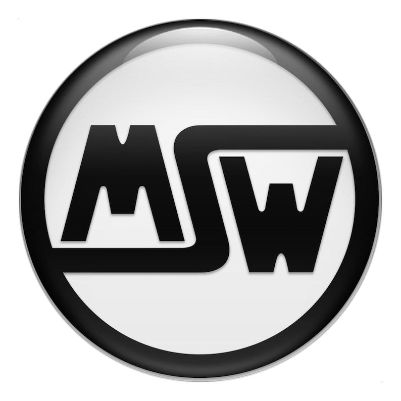 All Sizes X 1p. Round Epoxy Emblem Logo MSW Wheels , Self Adhesive ...