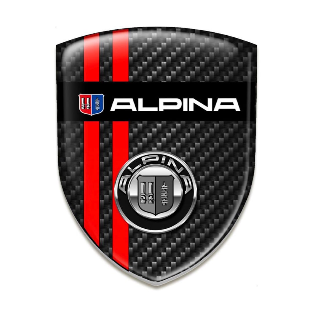 Alpina Epoxy Emblem Logo, Self Adhesive Silicone Shield Badge - Etsy