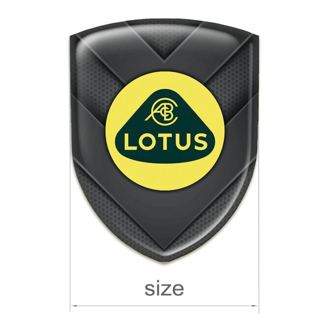 All Sizes X 1p. Epoxy Emblem Lotus Logo / Self Adhesive Silicone Shield ...