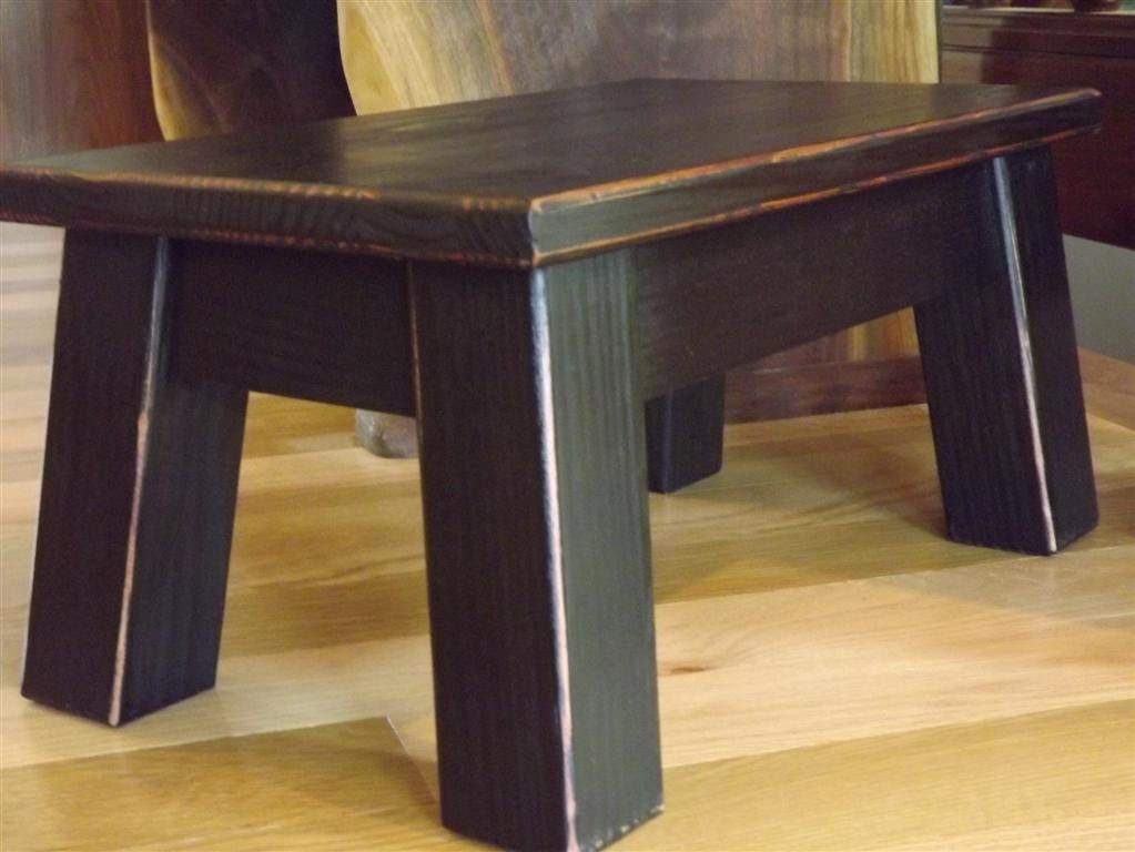 Farmhouse wood riser step stool foot stool painted | Etsy