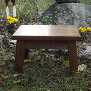 Solid Walnut/ Step Stool/ Foot Stool/ Riser/ Reclaimed Wood/ Modern ...