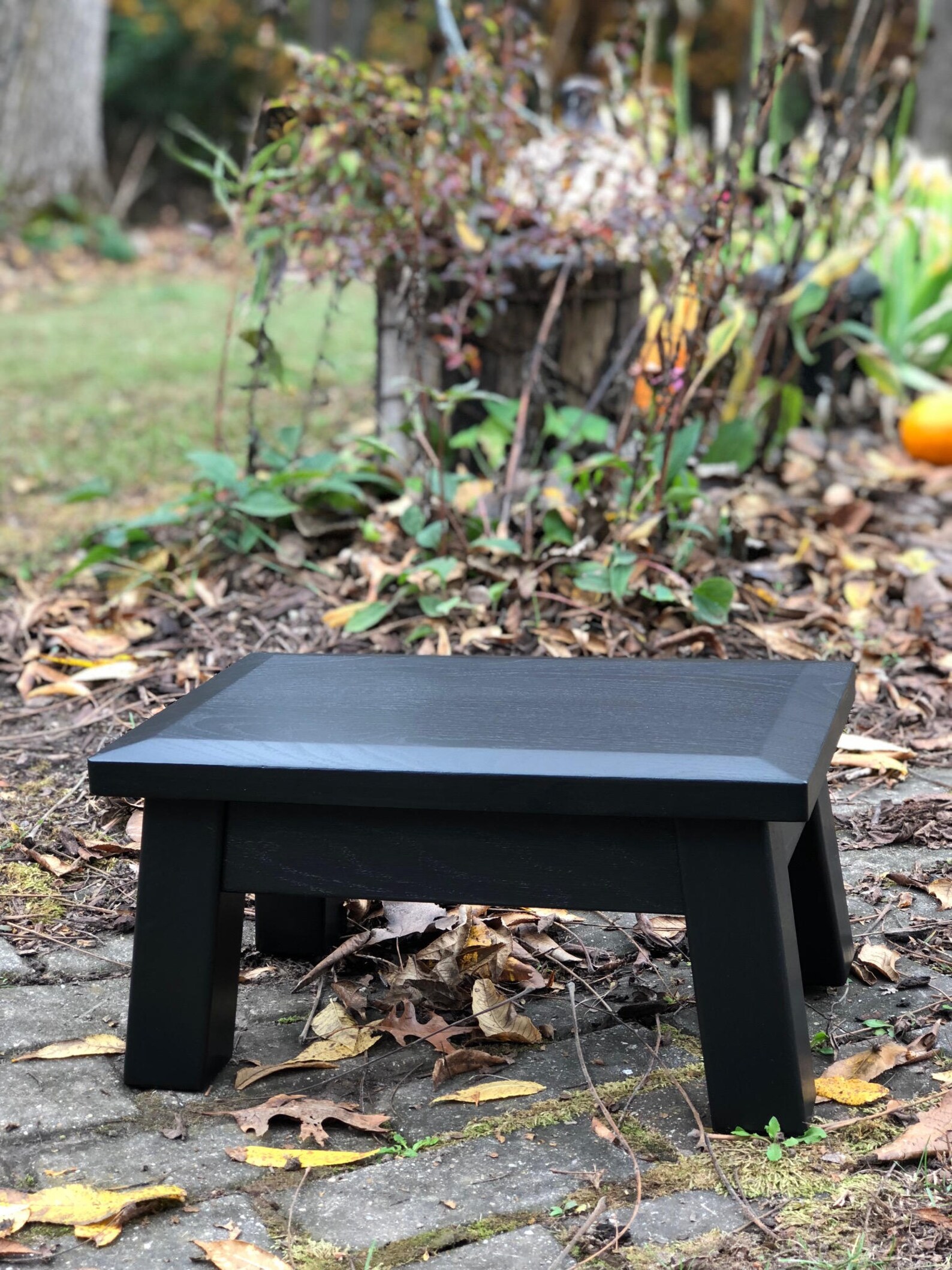 Classic, Modern, Beveled Edge, Wood Riser, Step Stool, Footstool ...