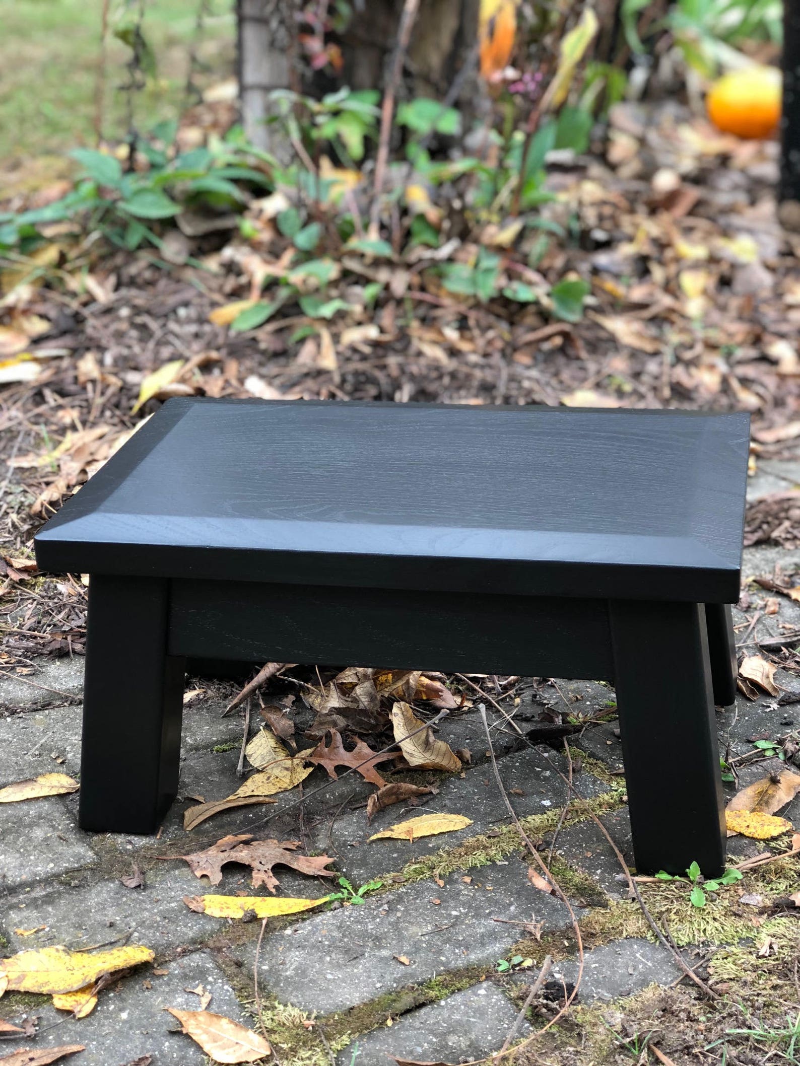 Classic, Modern, Beveled Edge, Wood Riser, Step Stool, Footstool ...